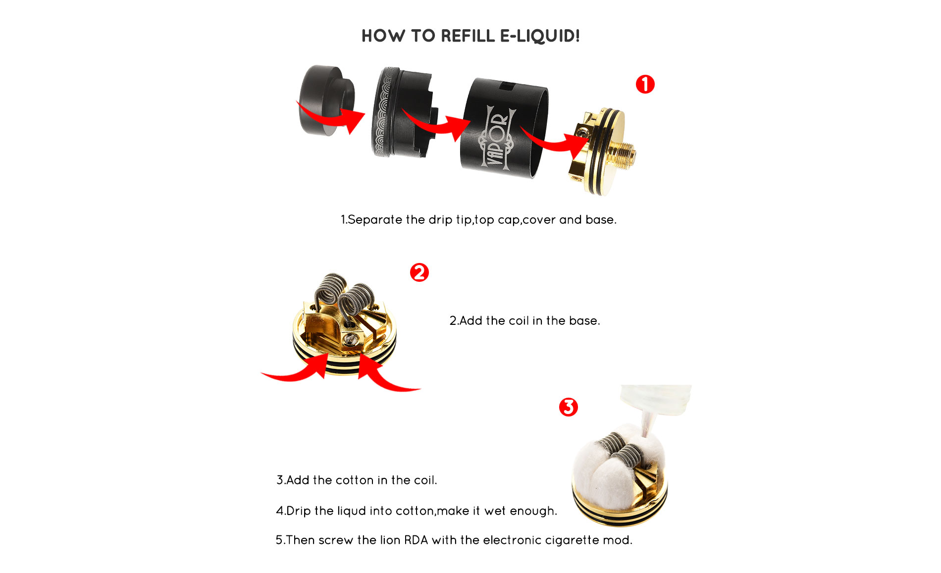 Lion RDA kit - Vapor Storm